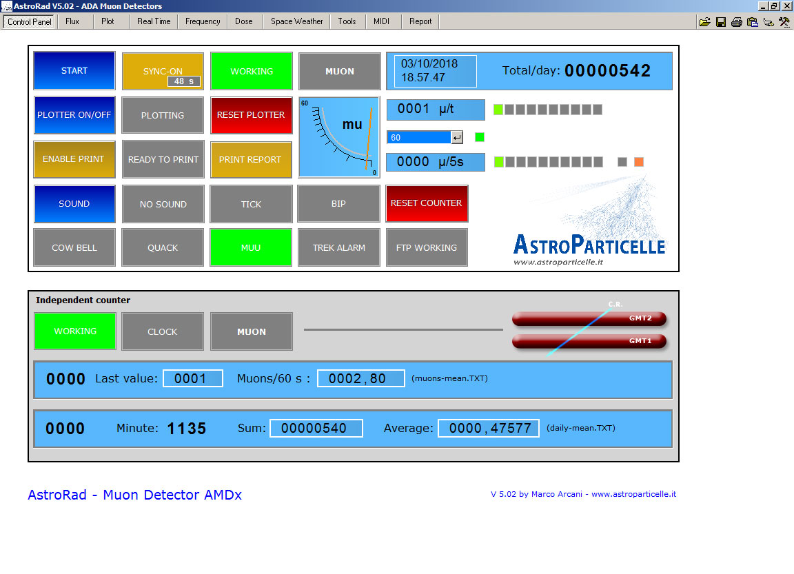 Astroparticelle - AstroRad software
